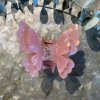 Hårklämma - Dubbel Fjäril Rosa - Frisorshop.se