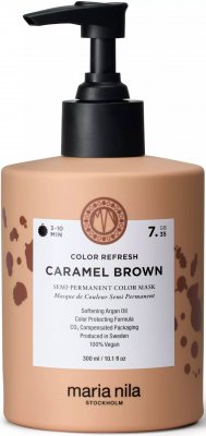 maria nila Colour Refresh Semi-Permantent Color Mask 7.35 Caramel Brown ...